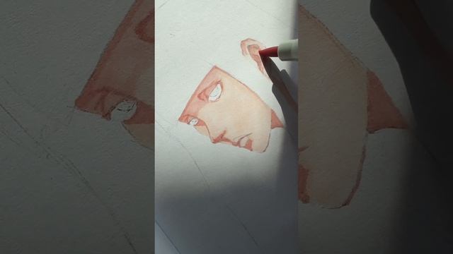 От солнечного света кажется, что она косая  тгк: tataart18 #art головоломка2 #art #drawing #shorts