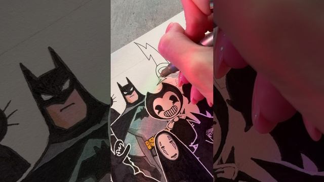 Рисую только черных персонажей! Тг: tataart18 Подписывайся!  #art #drawing #персонажи #shorts