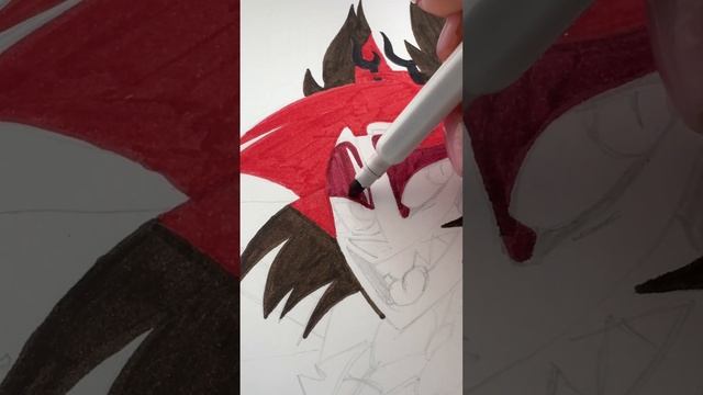 Drawing Alastor from Hazbin Hotel ❤ #drawing #hazbinhotel