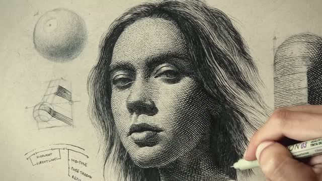 Как нарисовать портрет в стиле гравюры?