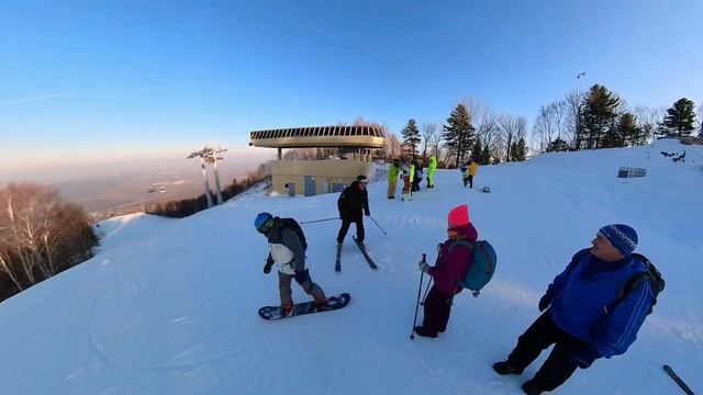 Подъем на горнолыжку Хехцир 2023-12-24