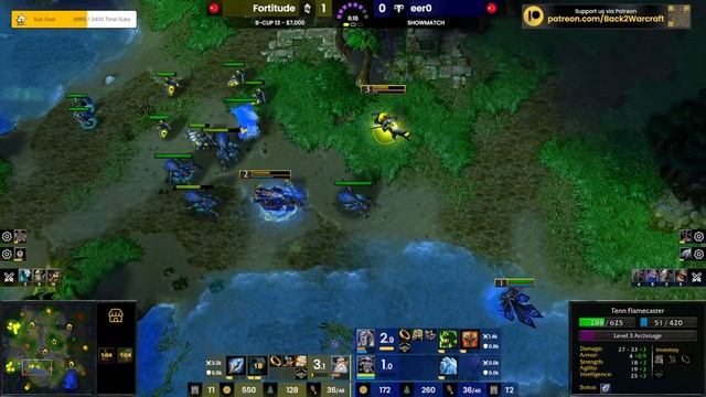 WC3 ｜ Pa3 ｜ [HU] Fortitude vs Eer0 [UD] ｜ Shenniu Cup #2.f298