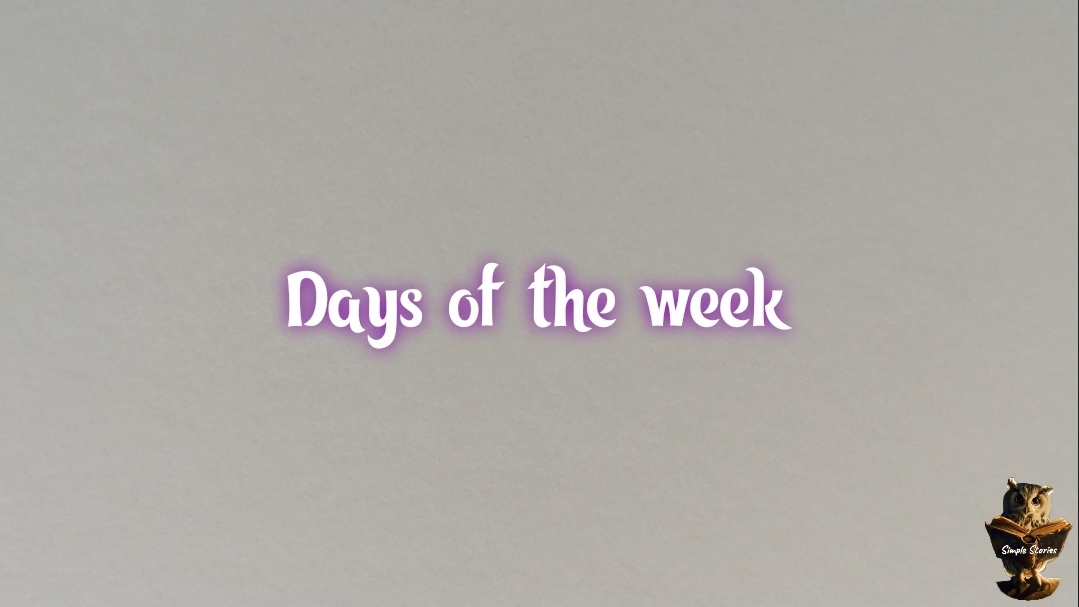 Days of the week in English