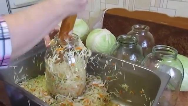 Квашенная капуста.Просто и вкусно.