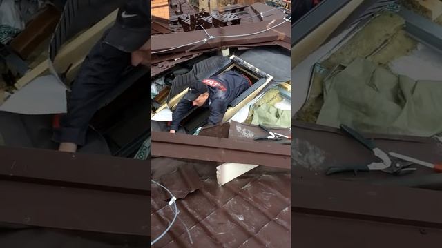 Мансардные окна Велюкс установка в ЖК Город Набережных