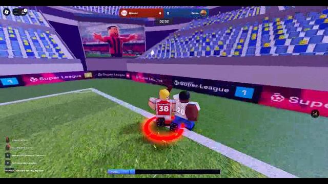 играю в футбольную лигу в Roblox