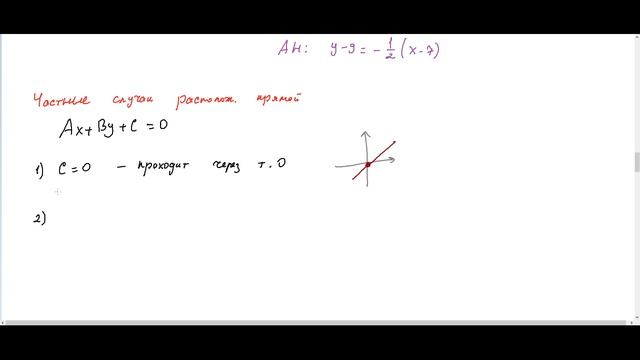 ЛА-9 (МИРЭА) Уравнения прямых на плоскости. Уравнение плоскости в пространстве