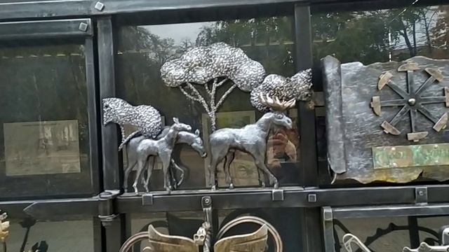 3 Парк кованных фигур , осень, прогулка.