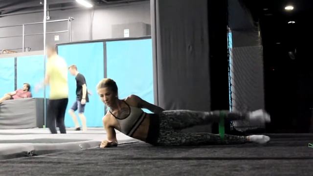 Body training is very important for a trampoline freestyle