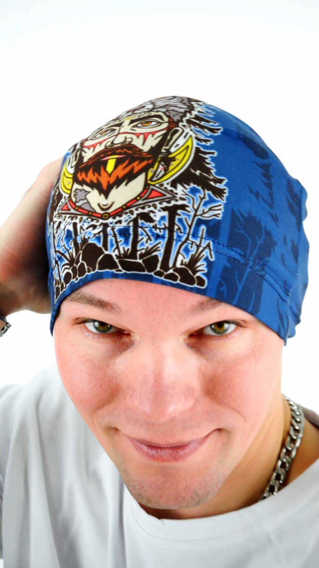 Шапка МИСТЕР ВОЛК (синяя)