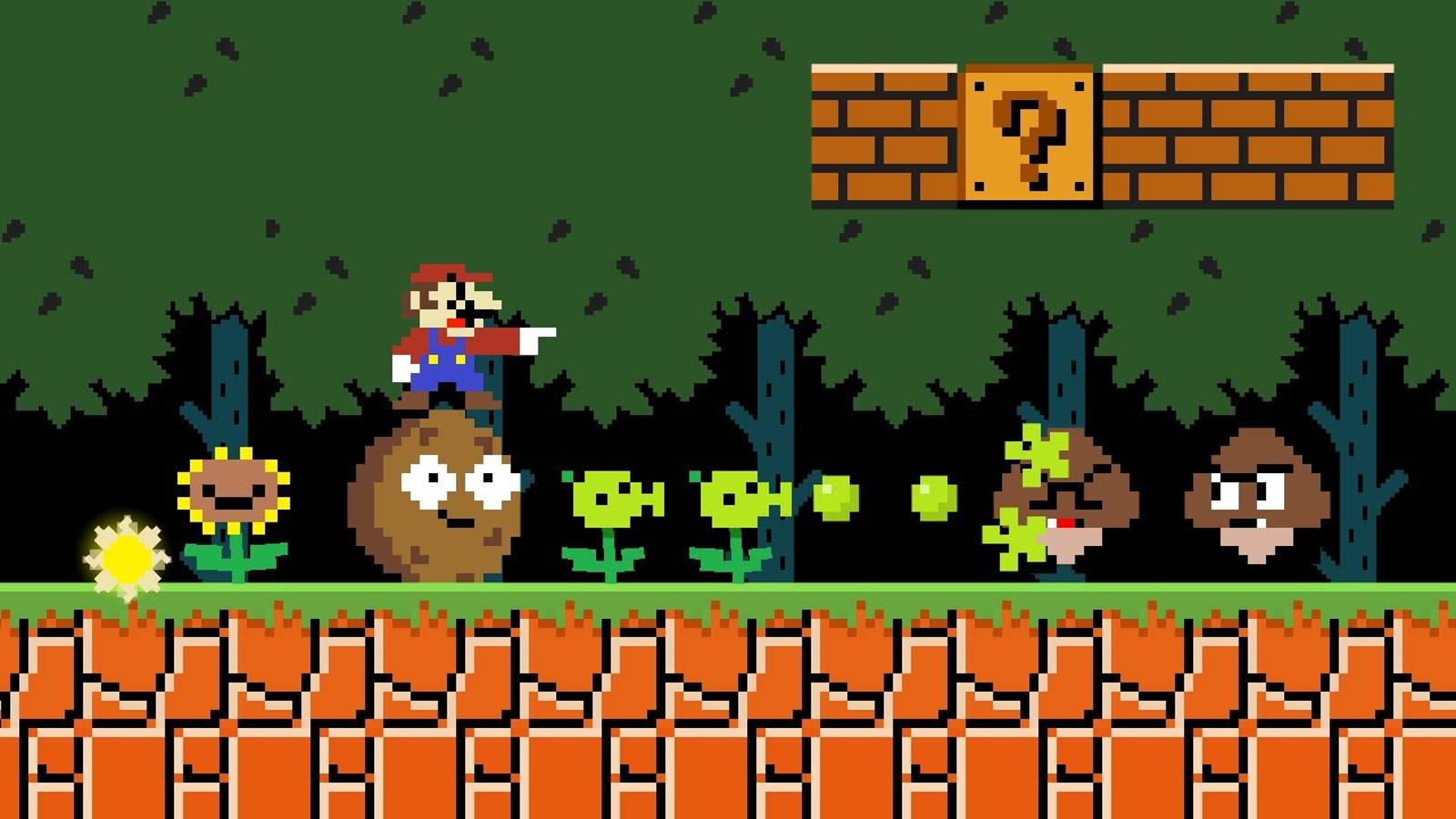 Повышение уровня: Plants в мире Mario. (Plants vs Zombies)