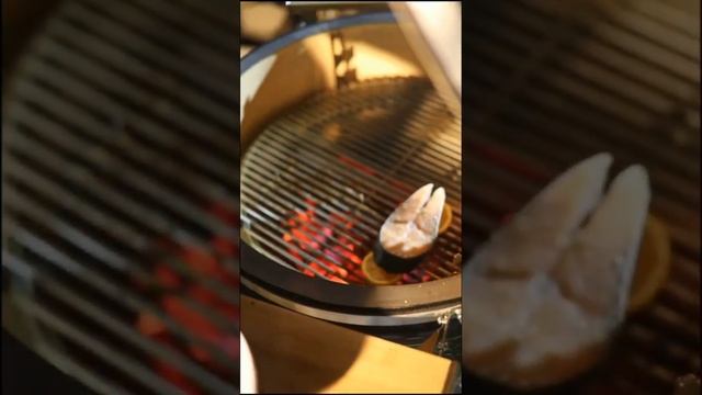 семга на гриле