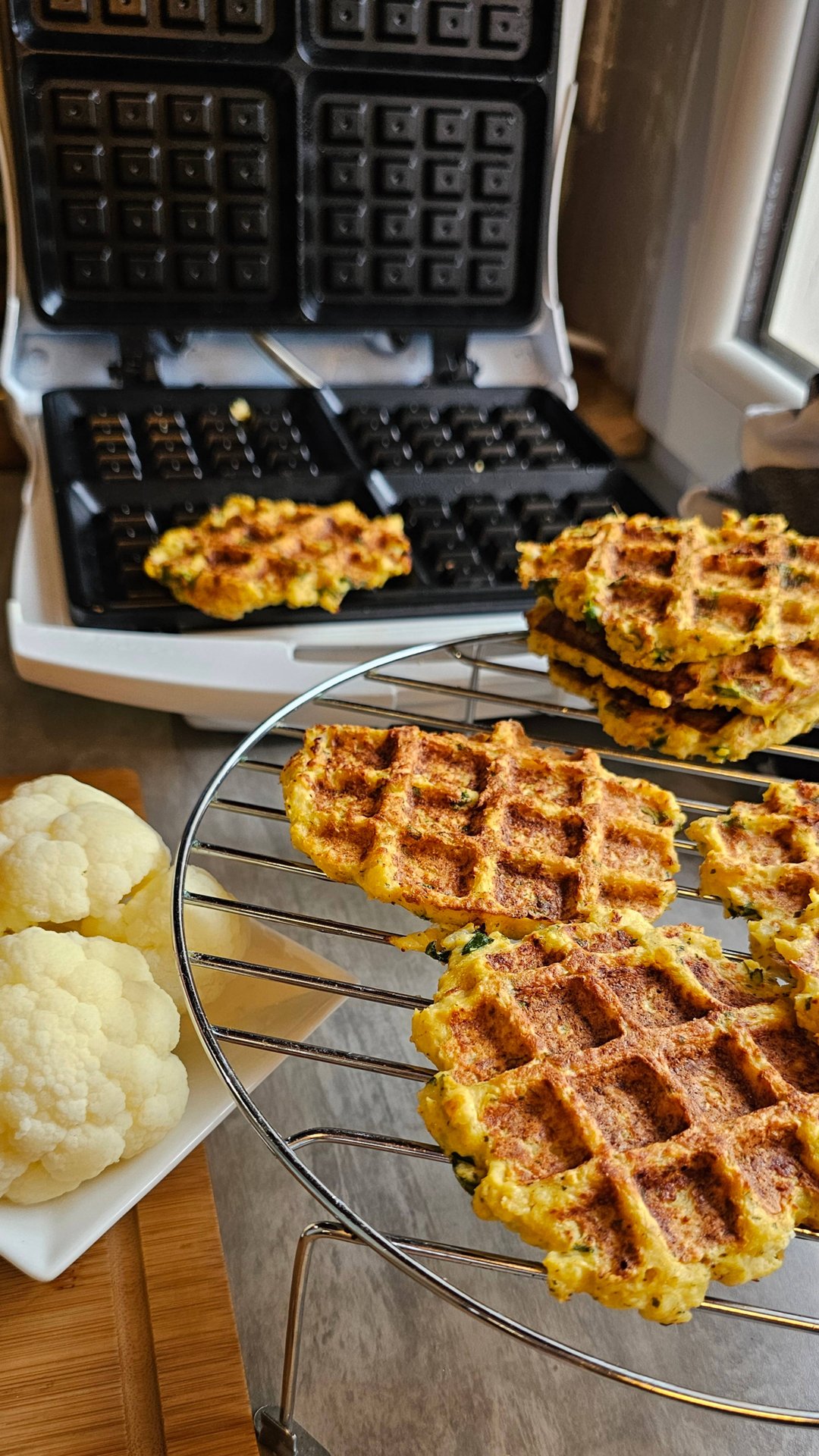 Вафли на #завтрак из цветной капусты!