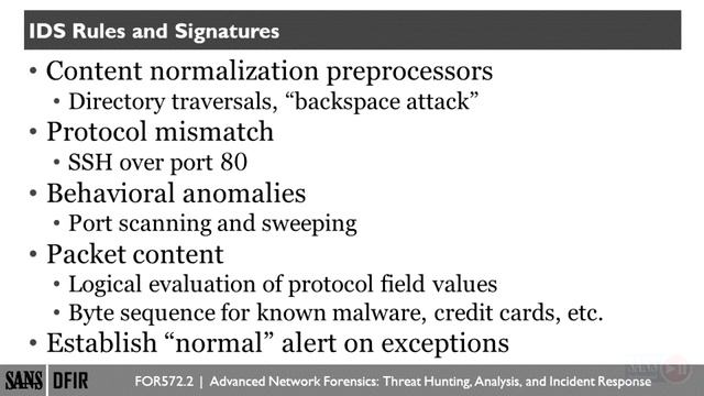 3.5 Firewall IDS and NSM Logs