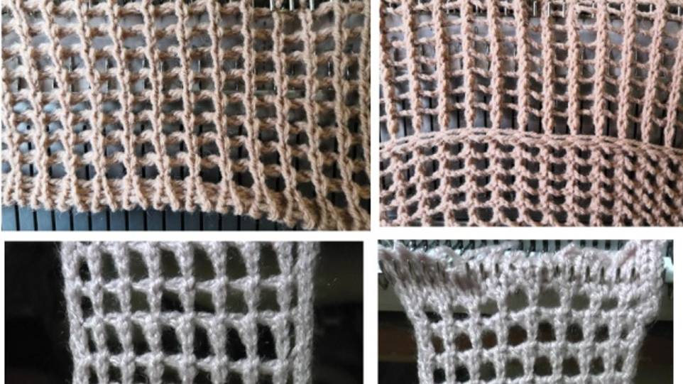 Анонс МК Филейные сетки на вязальной машине  Стоимость мк 1 тысяча рублей