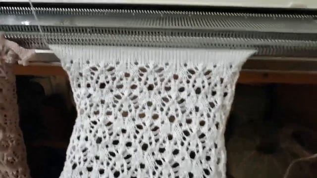 Кучинелевский нашумевший ажур на машине ажурной кареткой в автоматическом режиме