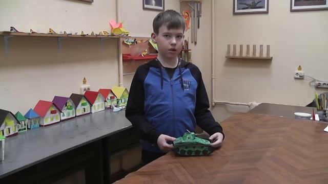 Макет Советского лёгкого танка Т- 60 из бумаги.