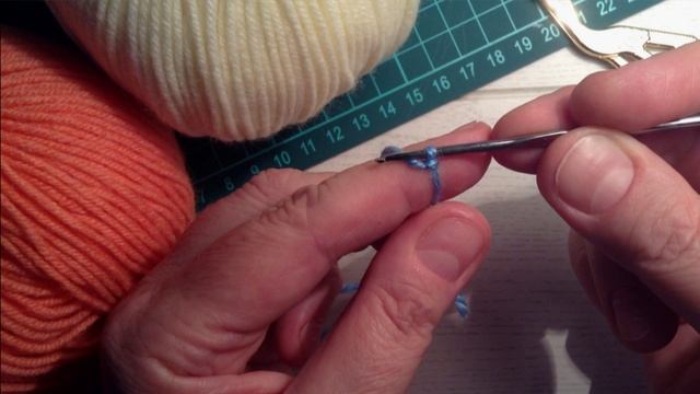 Учимся вязать крючком с ноля ВОЗДУШНАЯ ПЕТЛЯ урок № 1