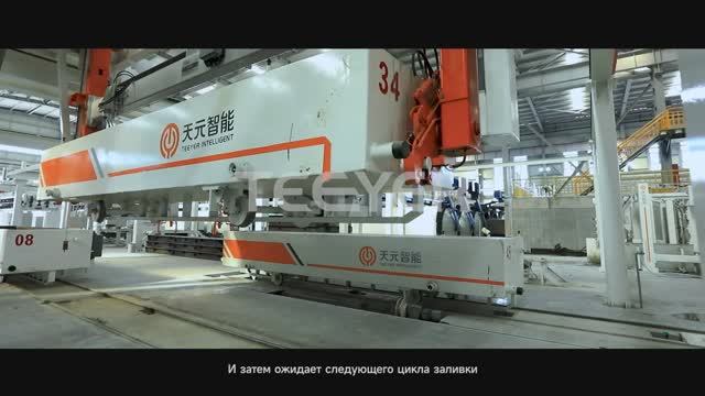 Современное оборудование для производства автоклавного газобетона: Производительность 1000 м³/сутки