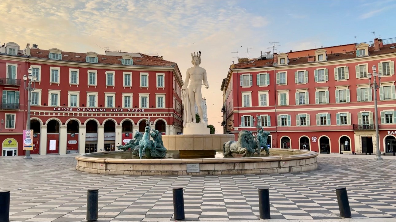 Франция 🇫🇷[4К] Ницца-Лазурный берег, красивый город, пешие прогулки по городу.