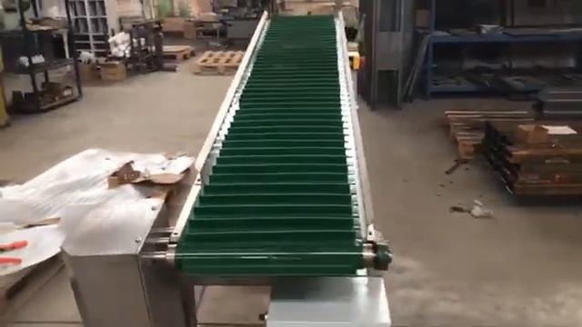 Конвейер ленточный с лопатками