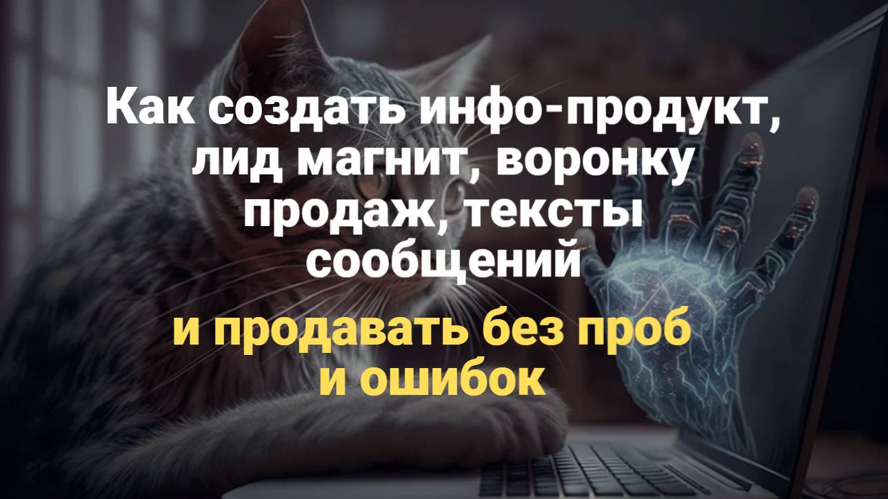 Как создать инфо-продукт и подготовиться к продажам