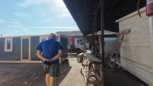 Едем смотреть бытовку, первый раз сама мою машину