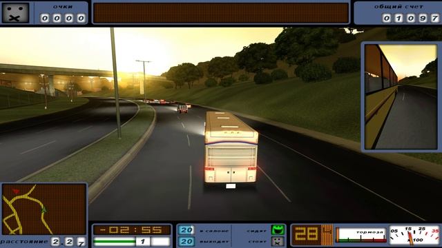 Bus Driver. Уровень 3. С юга на север.