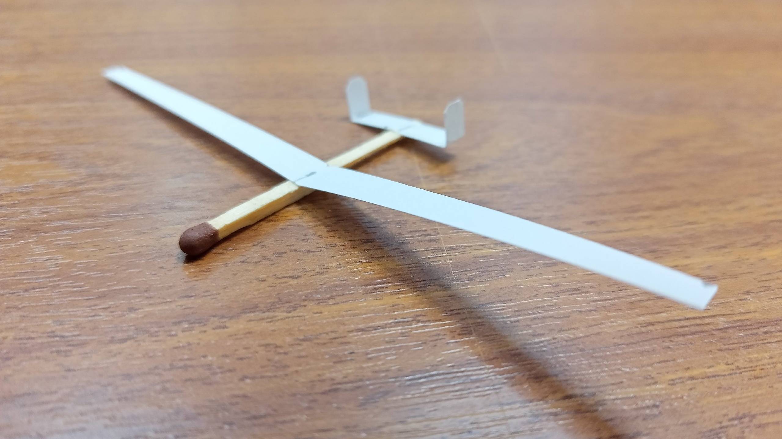 Дополнение к видеоуроку "Планер из спички"