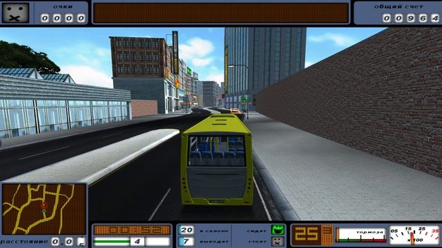 Bus Driver. Уровень 3. Маршрут 57 - Опора Старого города.