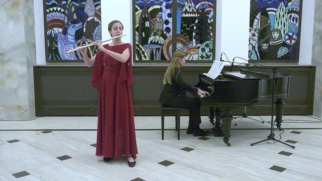 П.И. Чайковский "Ария Ленского" Исп. Анна Чуракова 12 лет (флейта) и Евгения Кудоя (фортепиано)