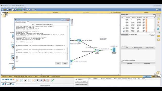 Урок 12а Cisco Packet Tracer. Протокол RIP не пускаем трафик в клиентские сети. Passive interface