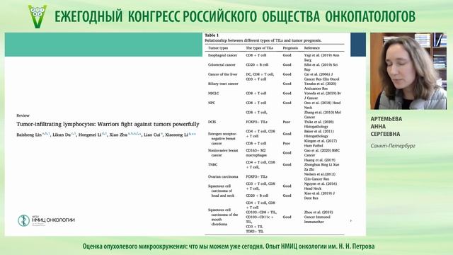 Оценка опухолевого микроокружения что мы можем уже сегодня