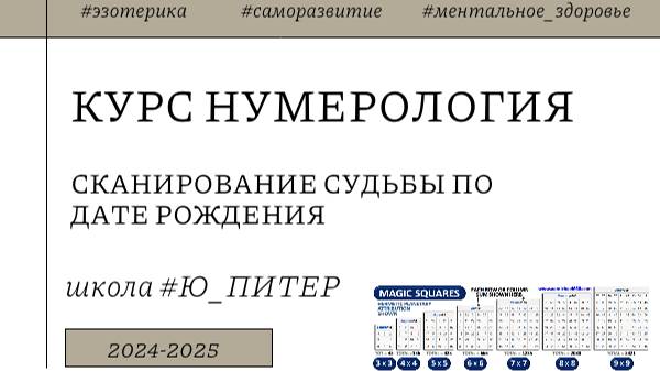 Нумерология Имени 3041024  ч1