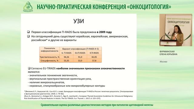 Сравнительная оценка различных диагностических методов при патологии щитовидной железы
