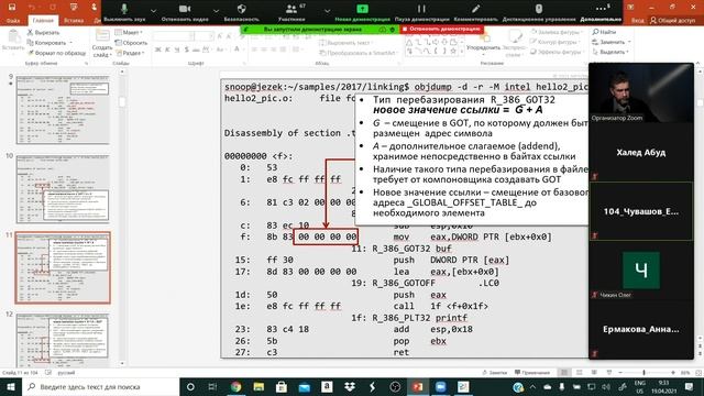 Падарян В.А. - Архитектура ЭВМ и язык ассемблера-19.Динамические библиотеки. Динамическое связывание