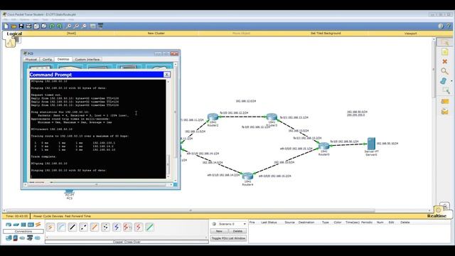 Урок 10 Cisco Packet Tracer. Настройка приоритетов у статических маршрутов