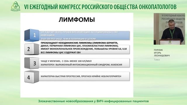 Злокачественные новообразования у ВИЧ-инфицированных пациентов