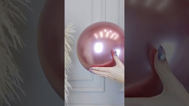 Шар хром  розовый  #shorts