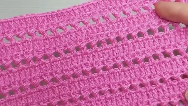 ЛЕГКИЙ УЗОР КРЮЧКОМ для начинающих | Простое вязание крючком