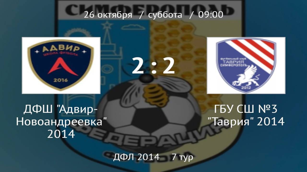 ДШФ Адвир Новоандреевка vs Таврия