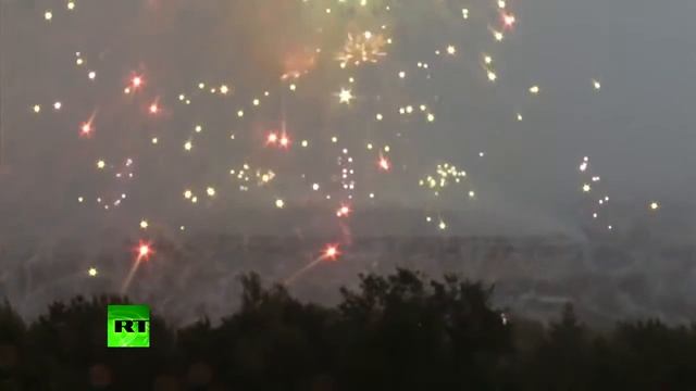 Праздничный салют в честь окончания ЧМ 2018!