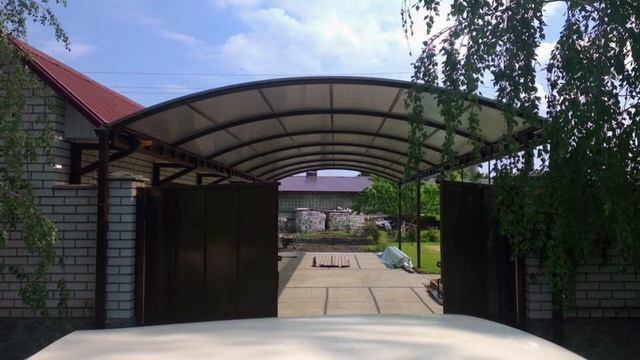 Навесы с поликарбонатом