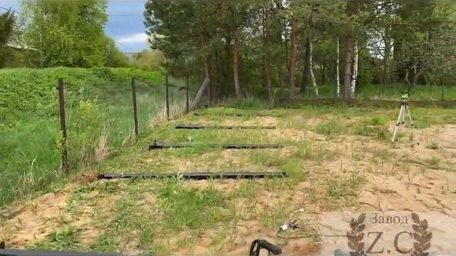 Забор на сваях от завода Статус