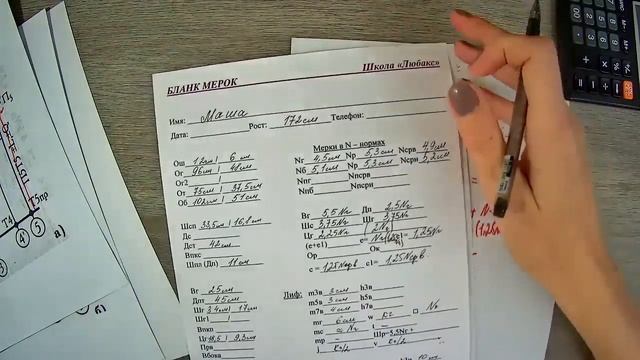 История пошива зеленого платья. Часть 4. Расчет мерок для кроя. Метод Любакс.