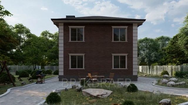 Проект двухэтажного дома площадью 148 м2