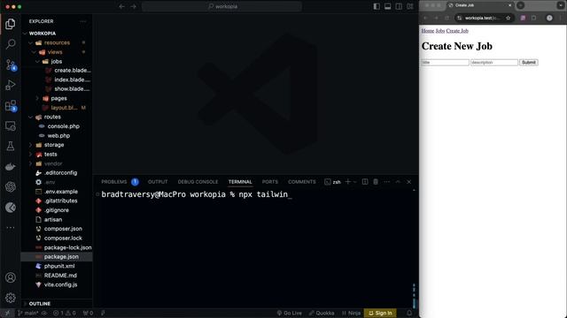 004. Tailwind CSS & Vite Hot Reloading