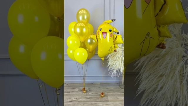 Фонтан шаров "Пикачу"   #shorts