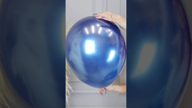 Шар хром  синий  #shorts