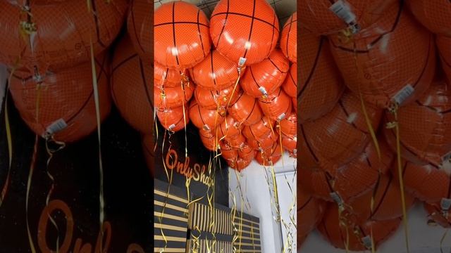 Шары в виде баскетбольных мячей  #shorts